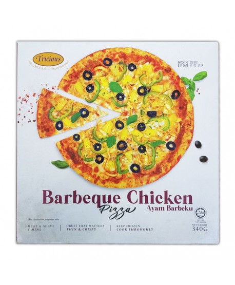 TRICIOUS 9.5" BBQ CHICKEN PIZZA 340G